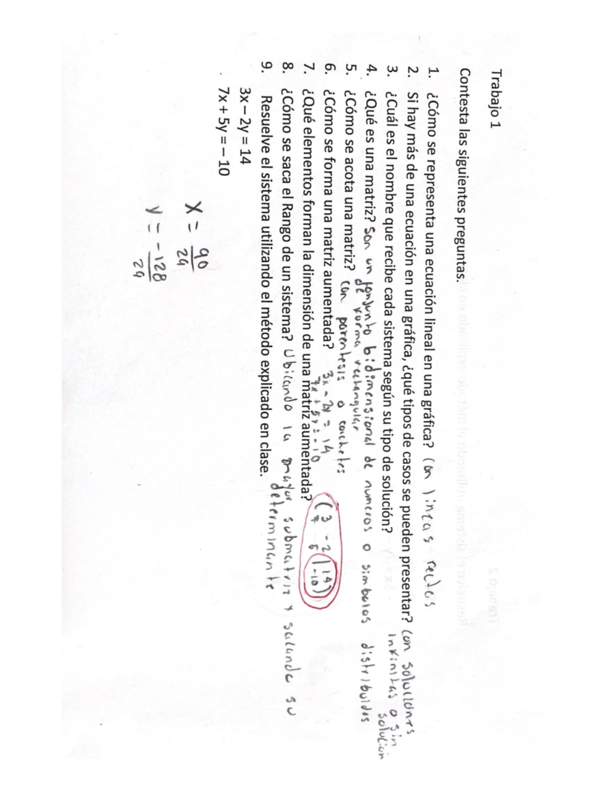 Trabajo 1 -Matrices - Álgebra - Studocu