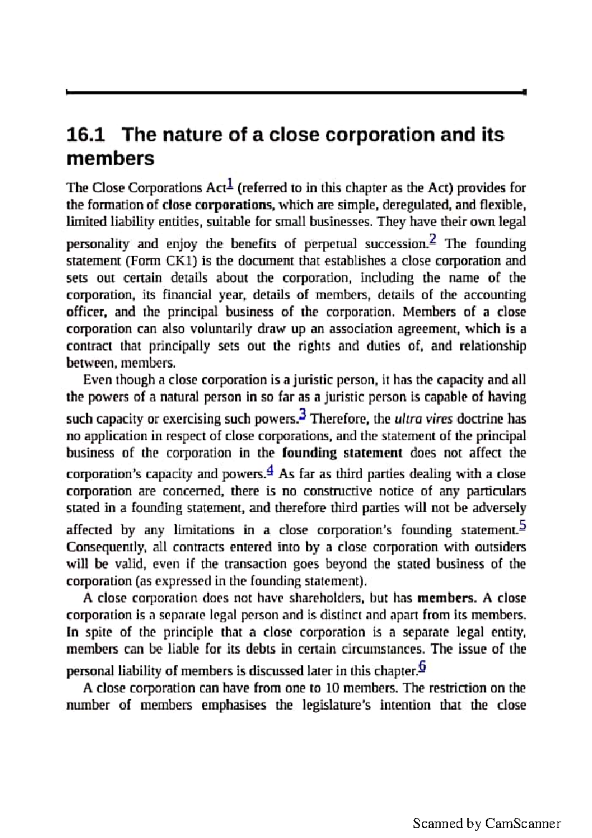 Close Corporation Study Guide - Comlaw Overview and Analysis - Studocu