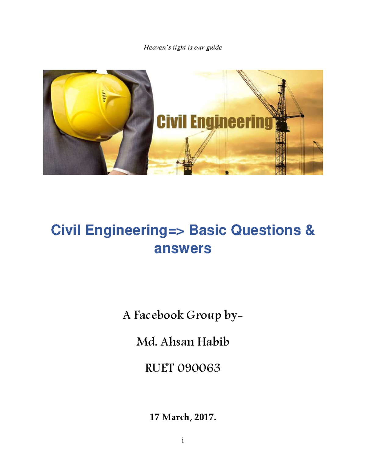 Civil Engineering Basics: Key Questions & Answers (RUET) - Studocu