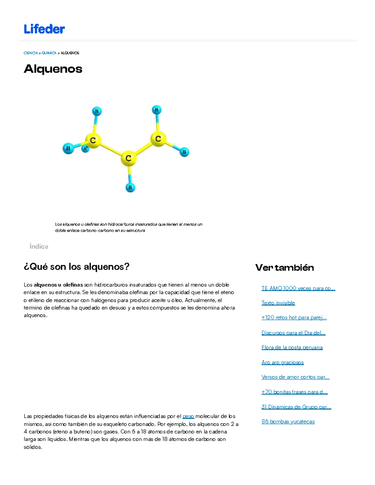 CIENCIA QUÍMICA: Alquenos - Estructura, Propiedades y Usos - Studocu