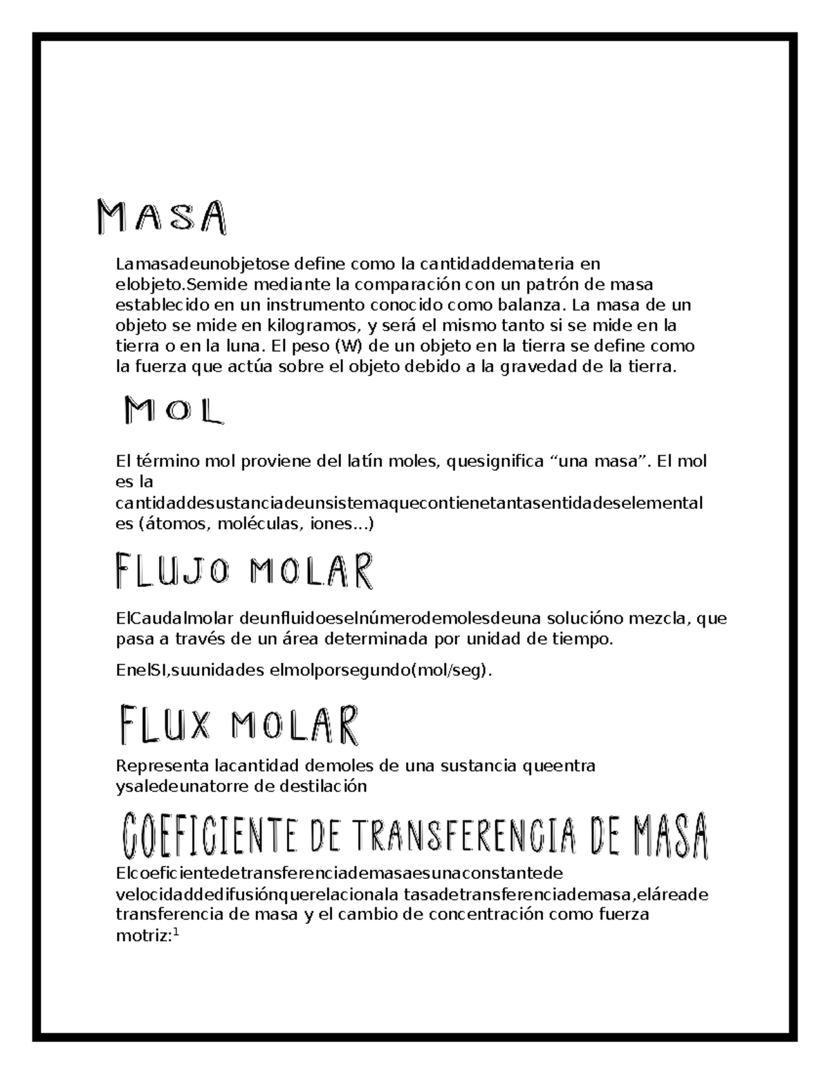Masaconcepto - Conceptos de masa - Lamasadeunobjetose define como la ...