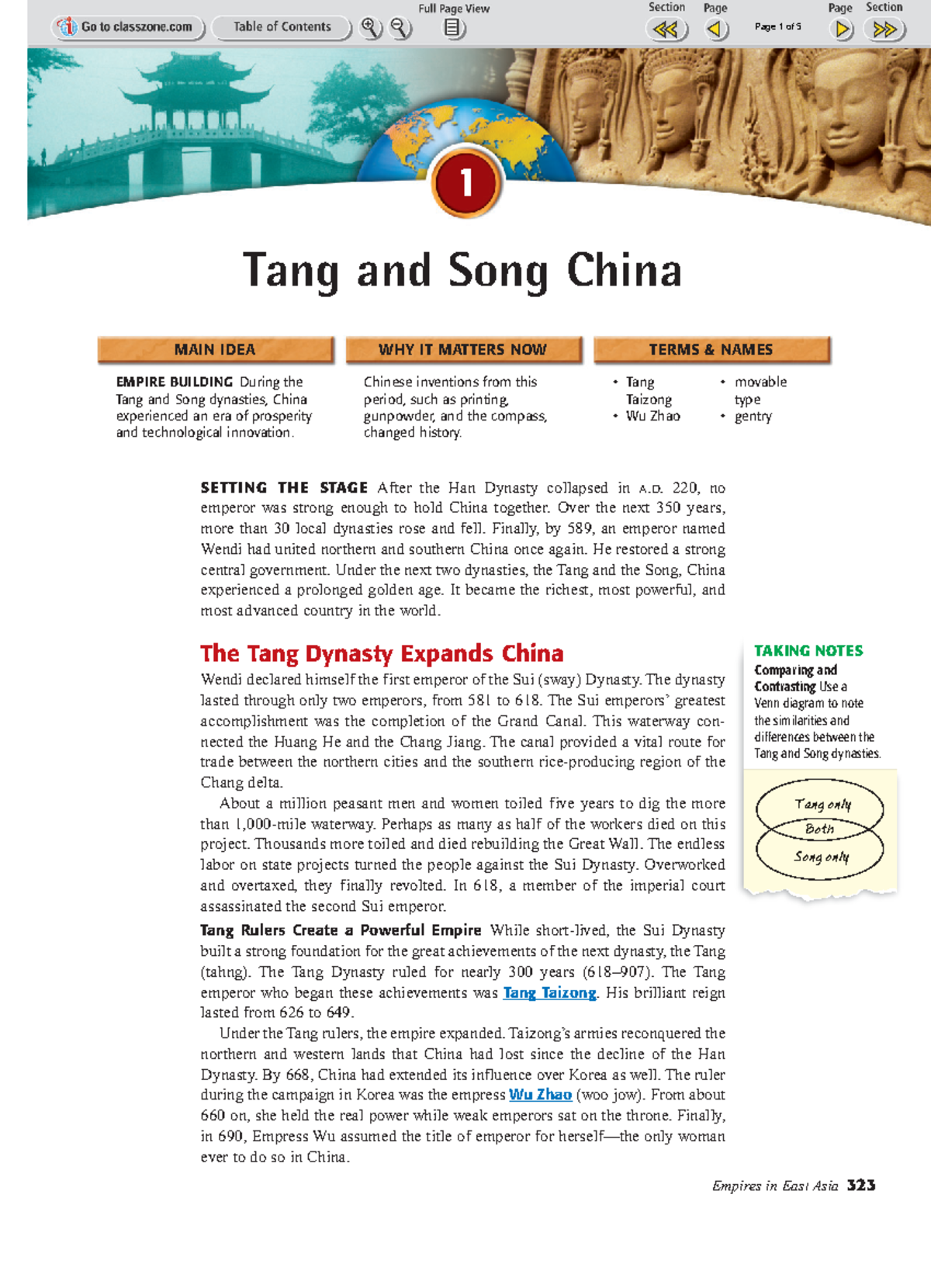 China’s Tang and Song Dynasties: A Golden Age of Prosperity (HS101 ...