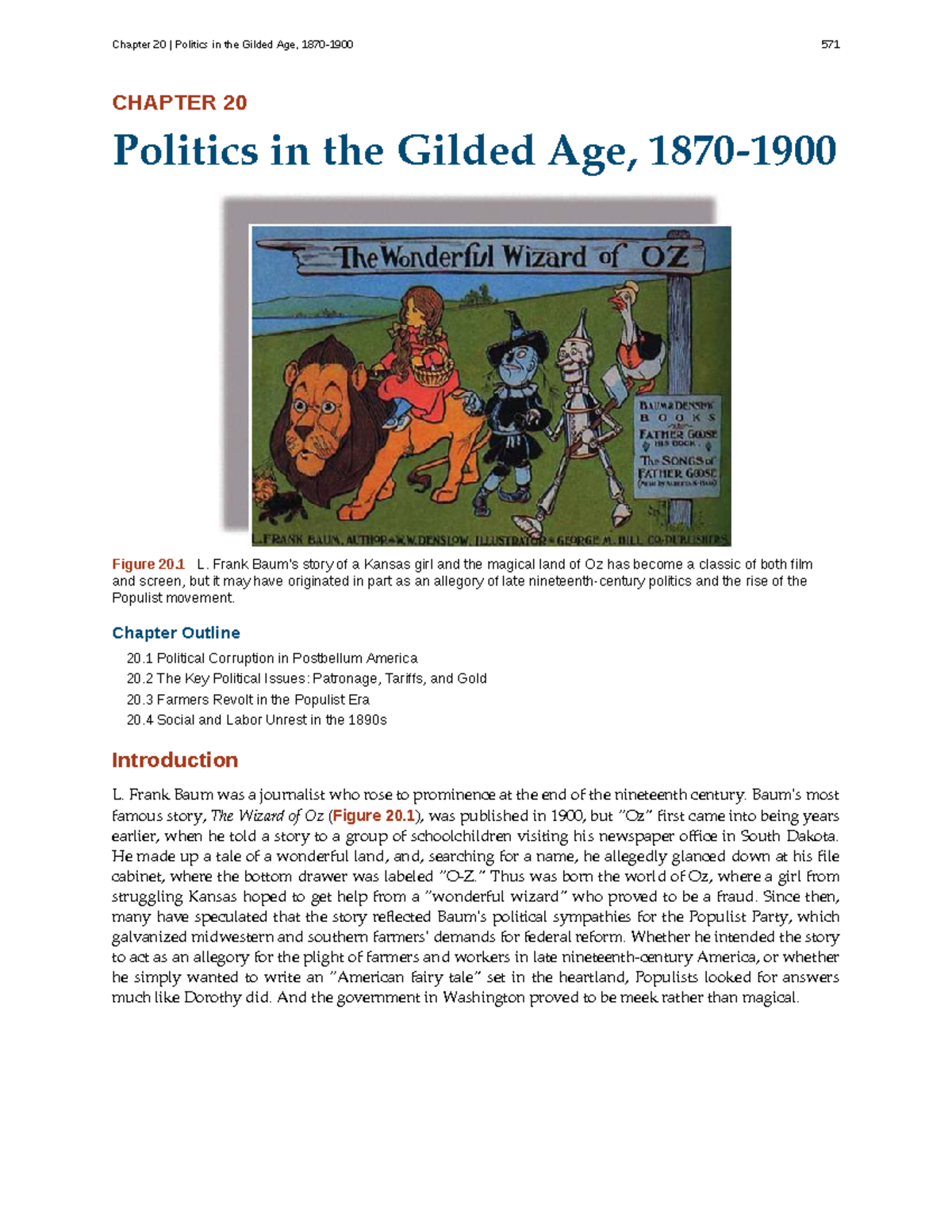 Chapter 20: Politics in the Gilded Age (1870-1900) - Key Issues ...