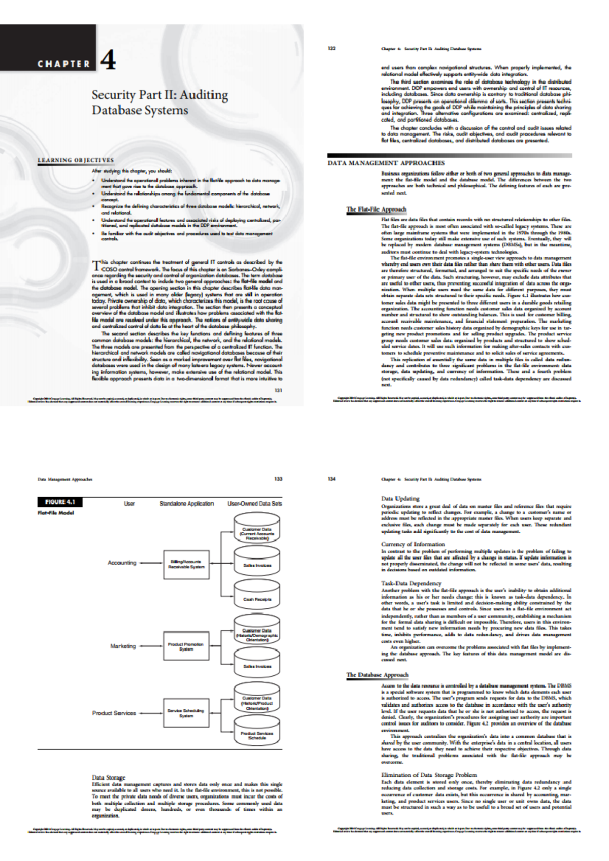 132 Security Part II: Auditing Database Systems - Chapter 4 Overview - Studocu
