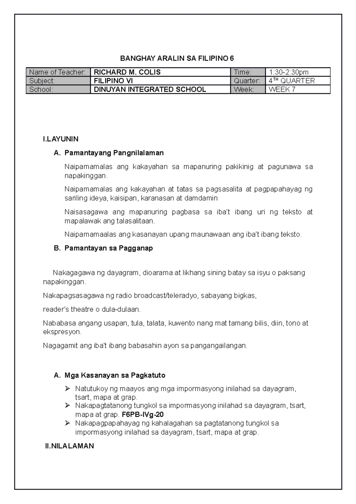 Ipcrf-Development Plan - Republic of the Philippines Department of ...