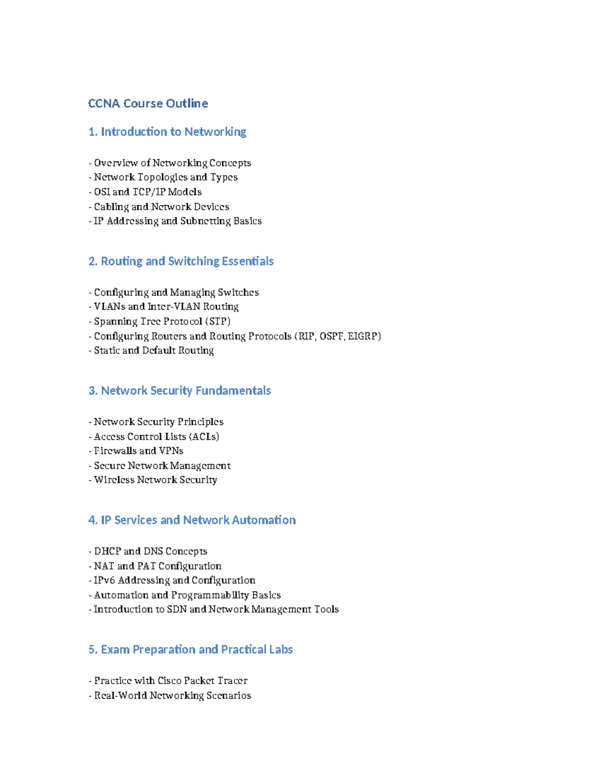 CCNA Course - Introduction to Networking - Overview of Networking Concepts - Network Topologies ...