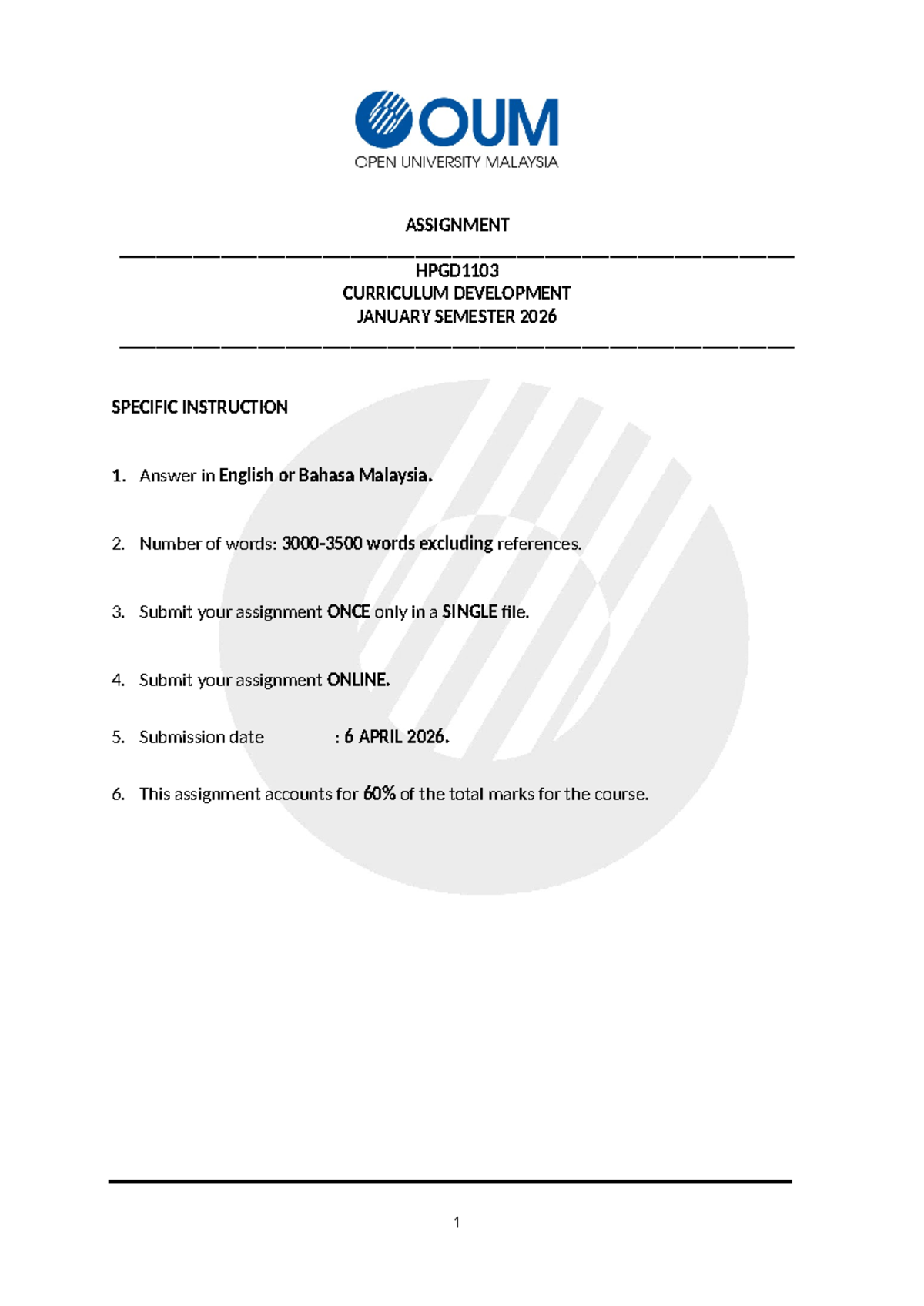 HPGD1103 Assignment: Curriculum Development Analysis & Design for ...