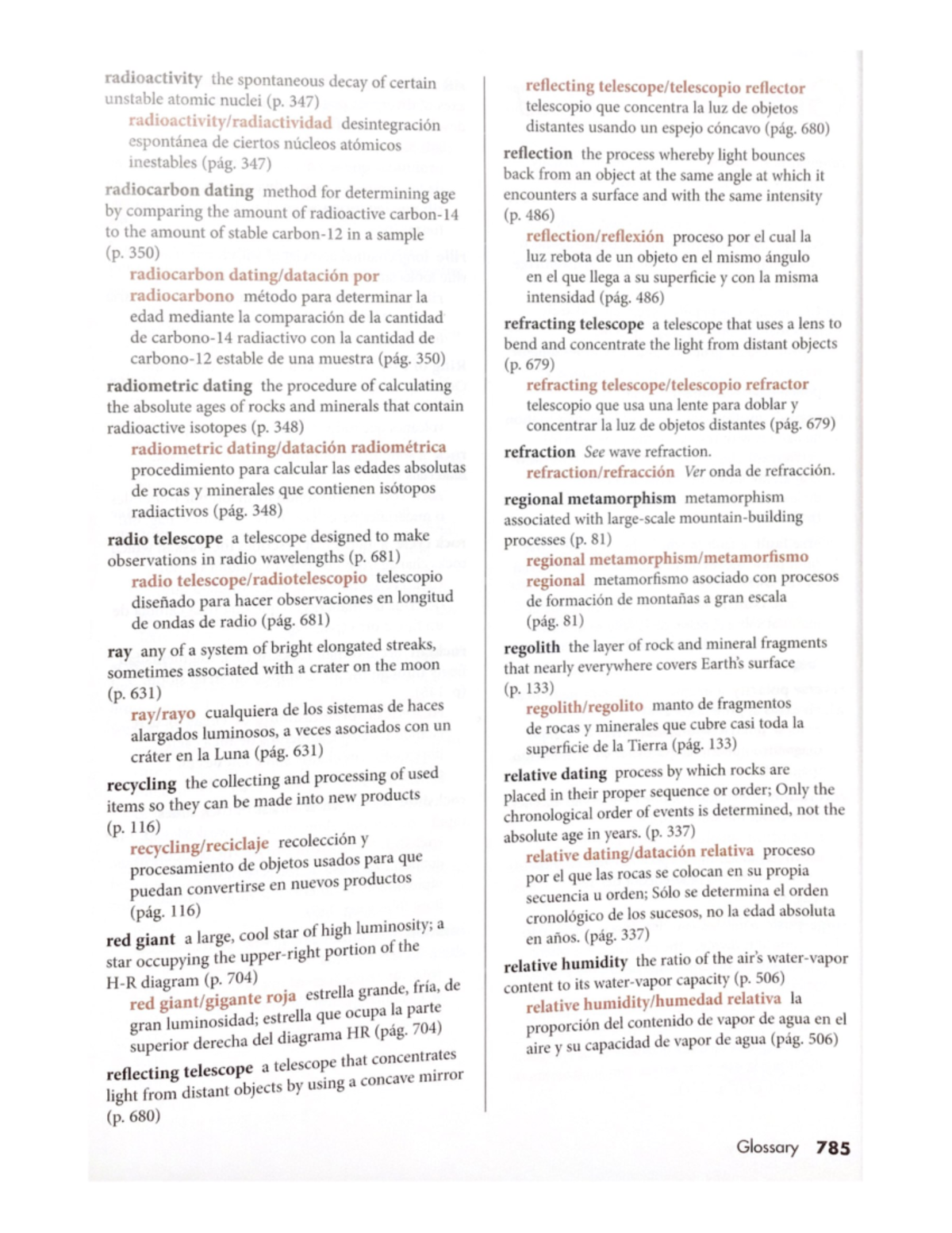 Glossary of Key Terms from R to Z for Earth Science (2017) - Studocu