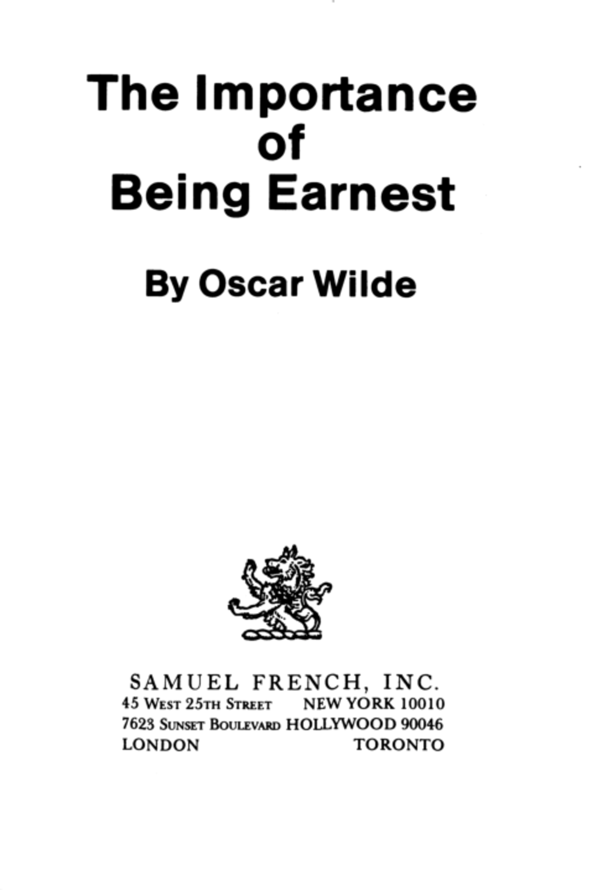 Final Exam Study Notes for ENG101: The Importance of Being Earnest ...