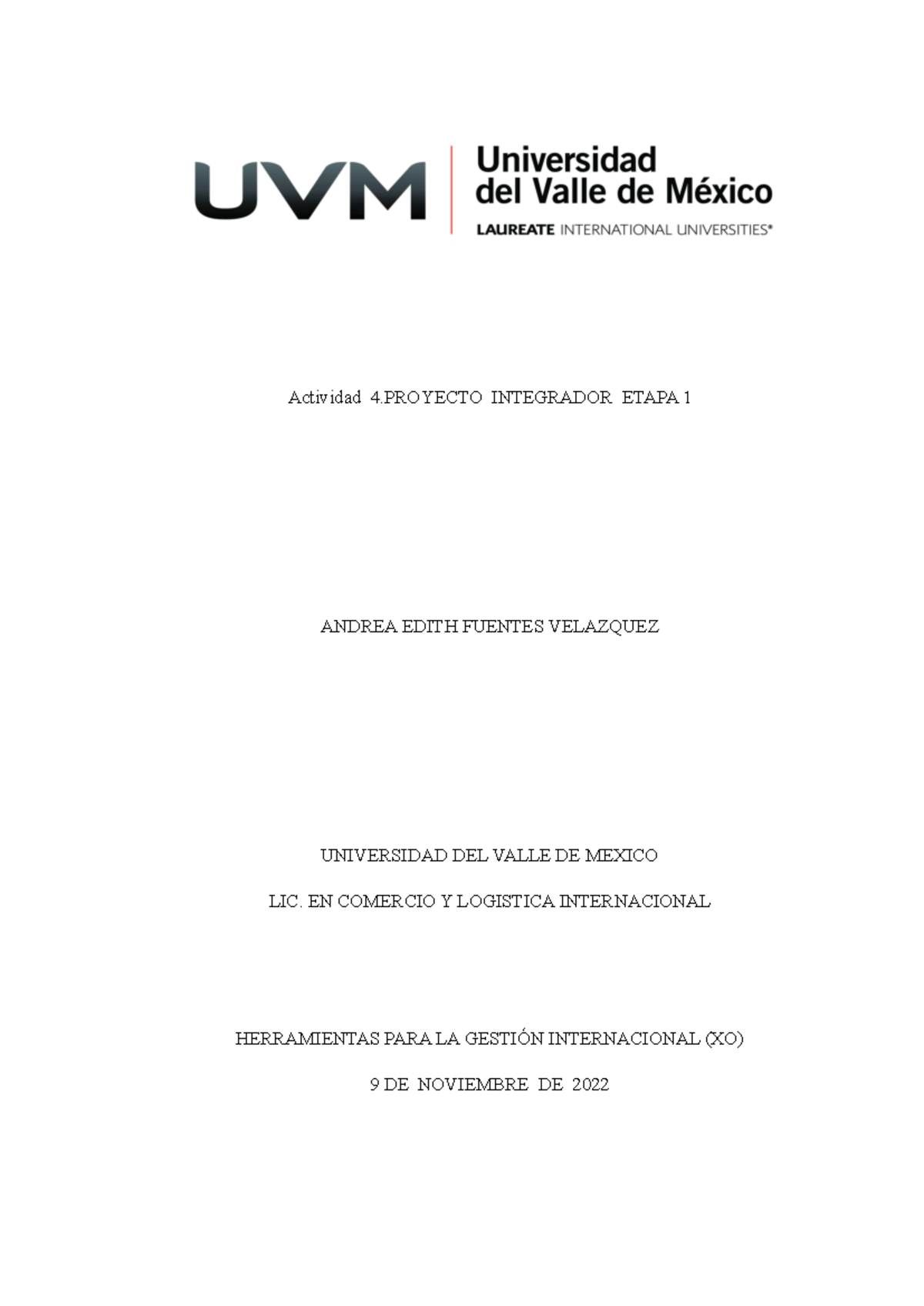 A4 AEFV - tarea - Actividad 4 INTEGRADOR ETAPA 1 ANDREA EDITH FUENTES ...