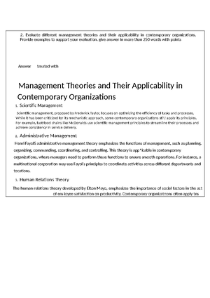 [Solved] The management must estimate the structure of the organization ...