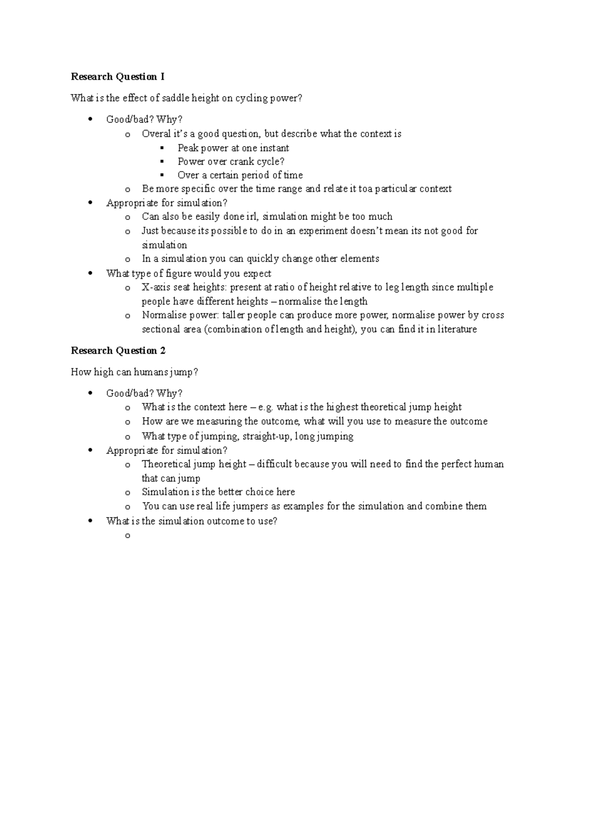 Research Questions Examples - Explained for KIN 101 - Studeersnel