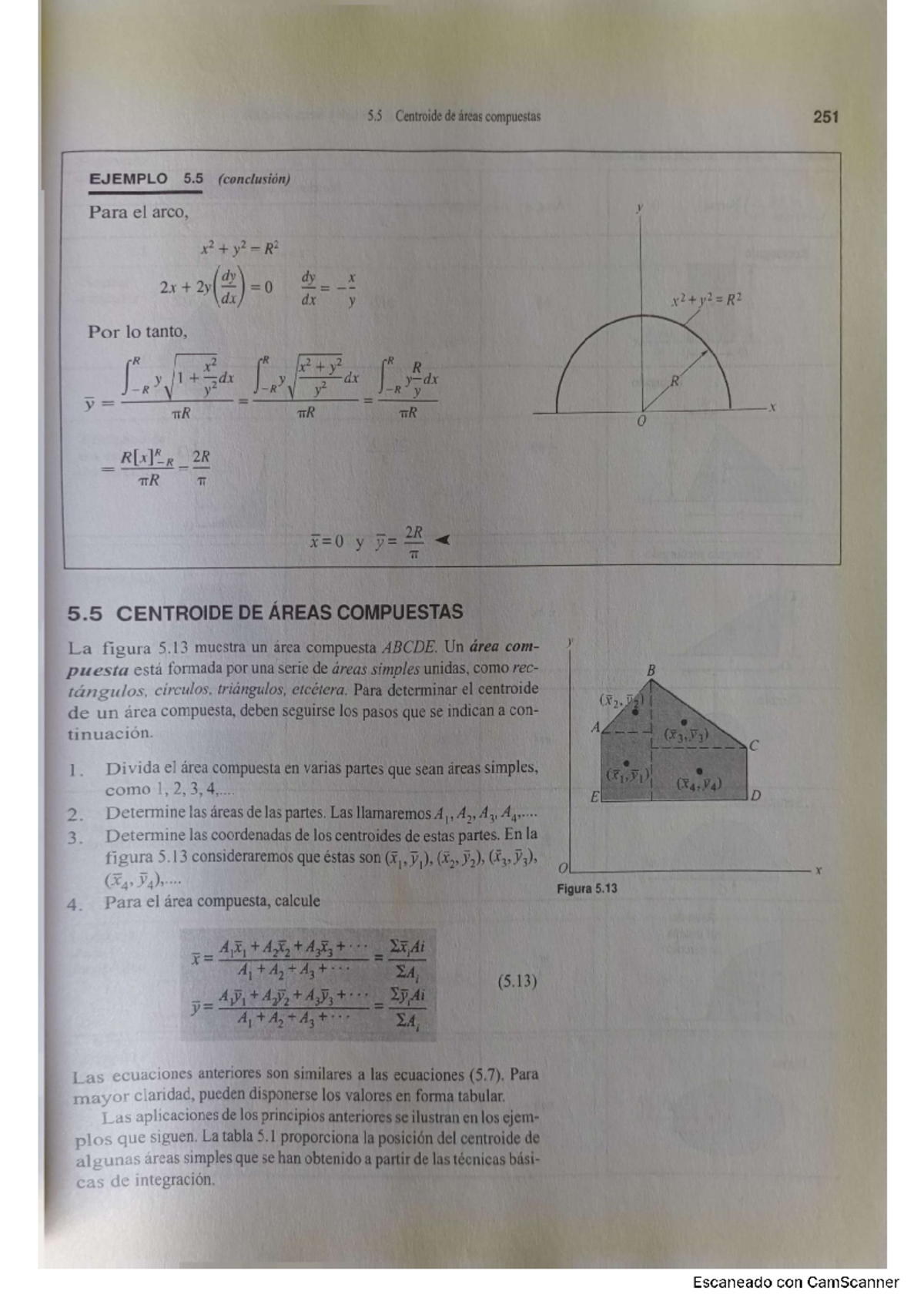Estática - Centroides: Trabajos Resueltos en Áreas Compuestas - Studocu