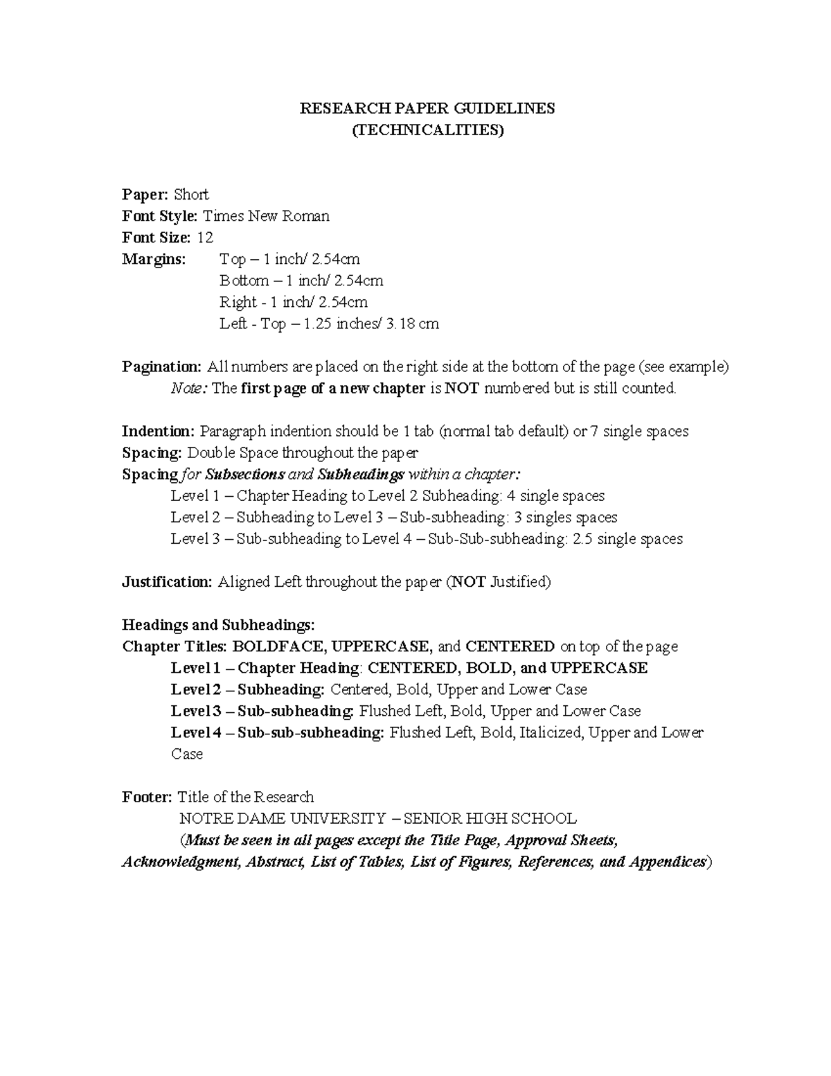 technicalities of tech - RESEARCH PAPER GUIDELINES (TECHNICALITIES ...
