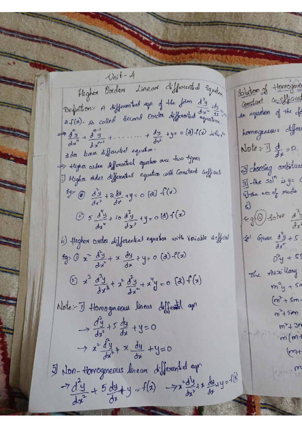Maths Unit 4 Notes - Bhanu Sem 1 - Studocu
