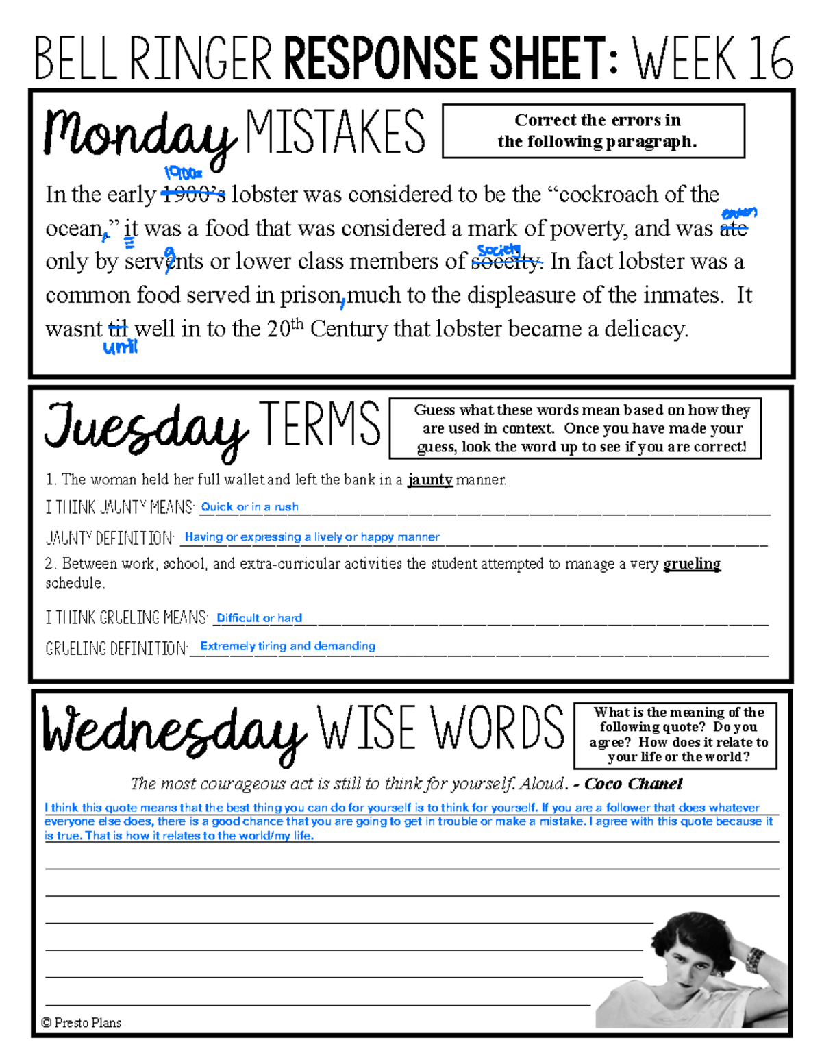 WEEK 16 1 - Notes