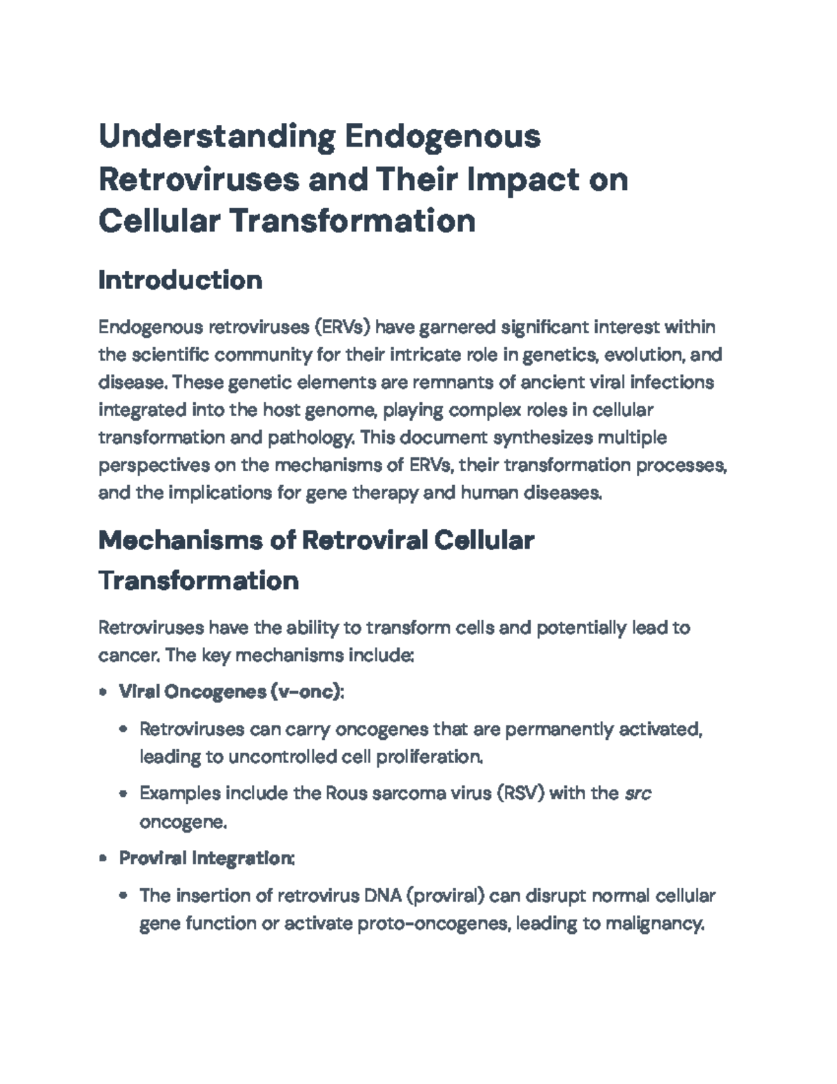 Understanding Endogenous Retroviruses: Mechanisms & Impacts on Disease ...