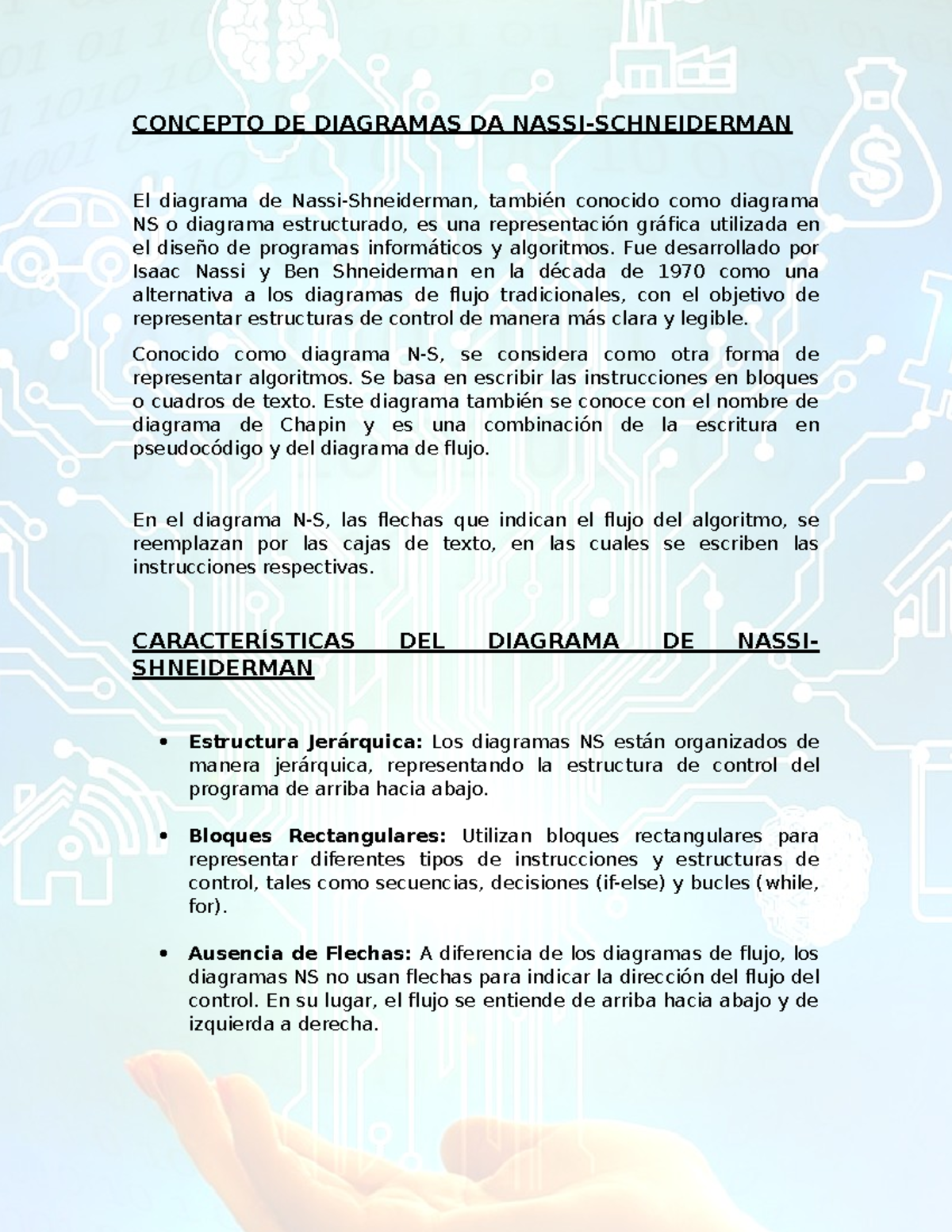 Diagramas de Nassi-Shneiderman: Diseño de Algoritmos y Estructura - Studocu