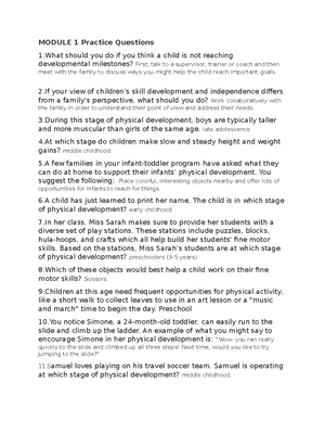 Module 5 questions - Module 5 questions 4 4th-grade student has a mild ...