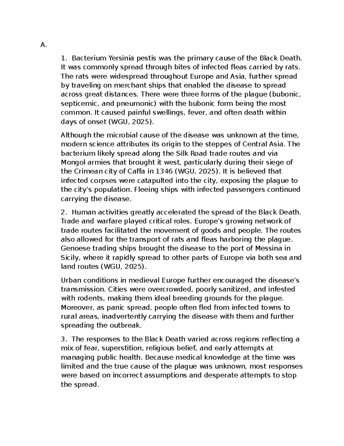 RJM3 Task 2 - Analysis of the Black Death & 1918 Influenza Pandemic ...