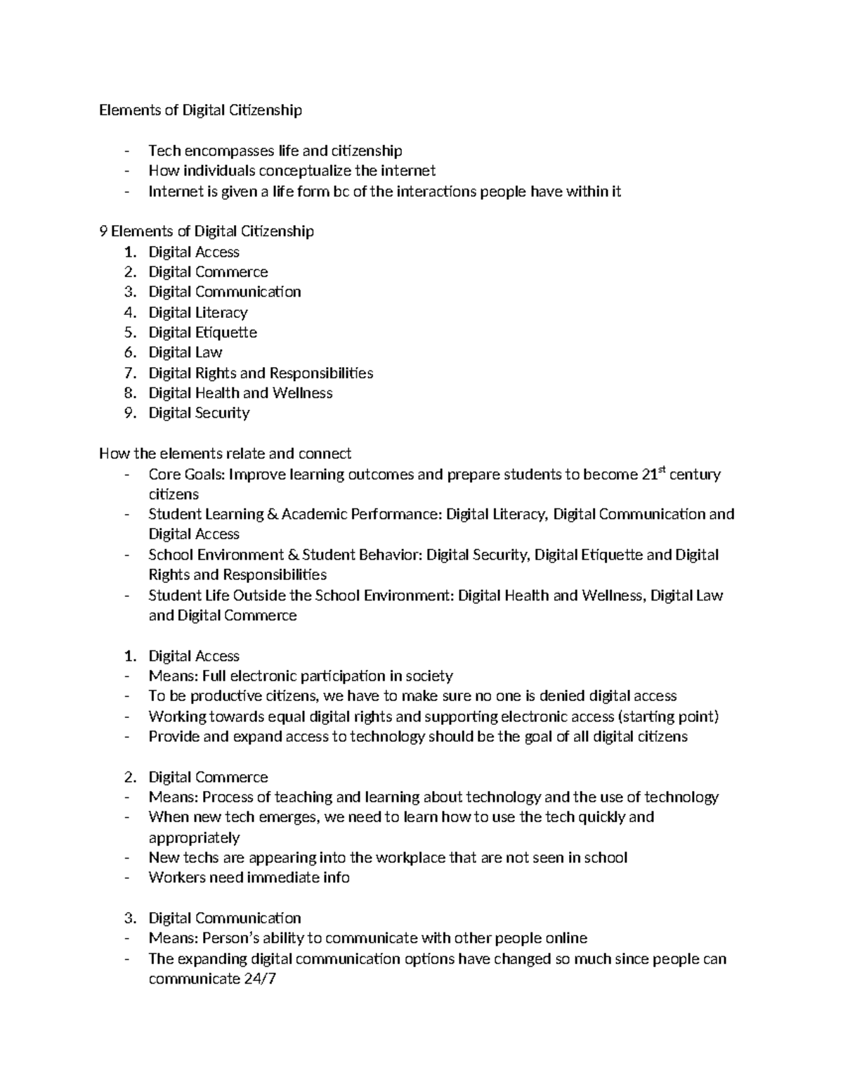 Elements of Digital Citizenship: Understanding 9 Key Components - Studocu