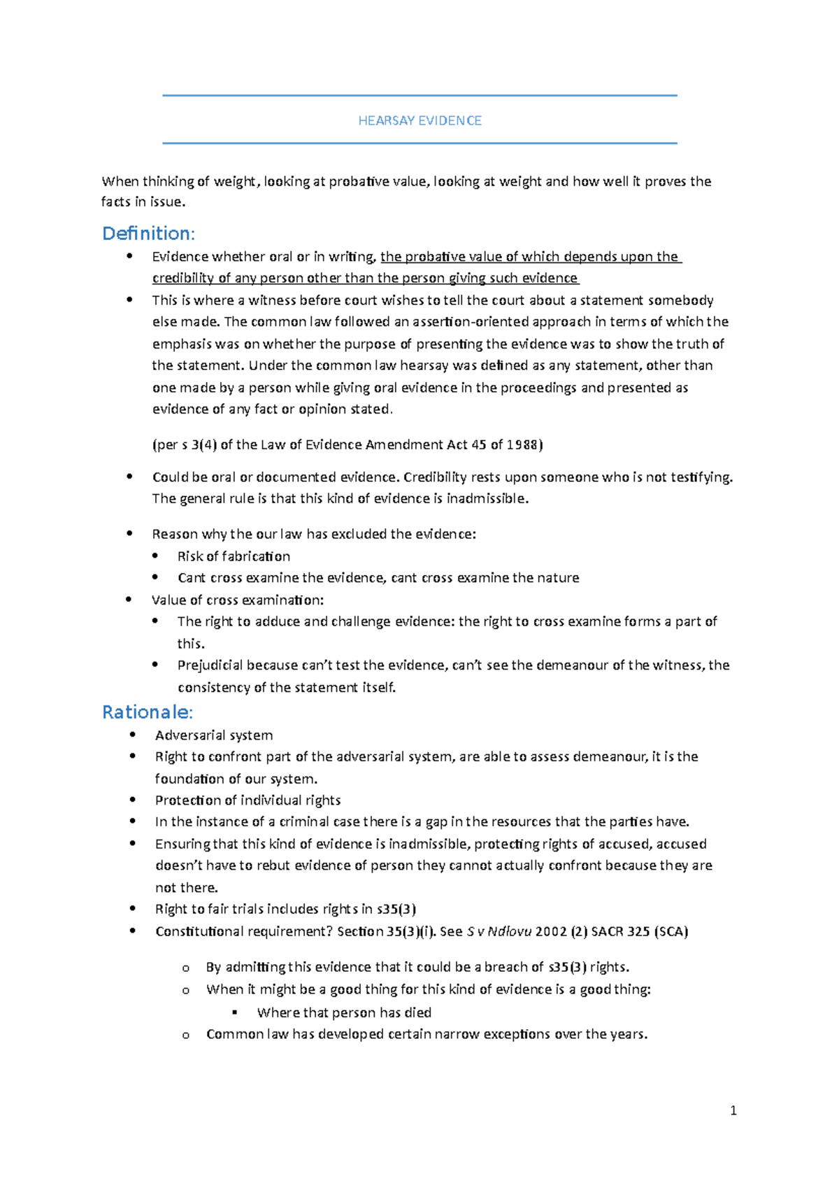 Hearsay Evidence: Definition, Rules, and Exceptions in Legal Context ...