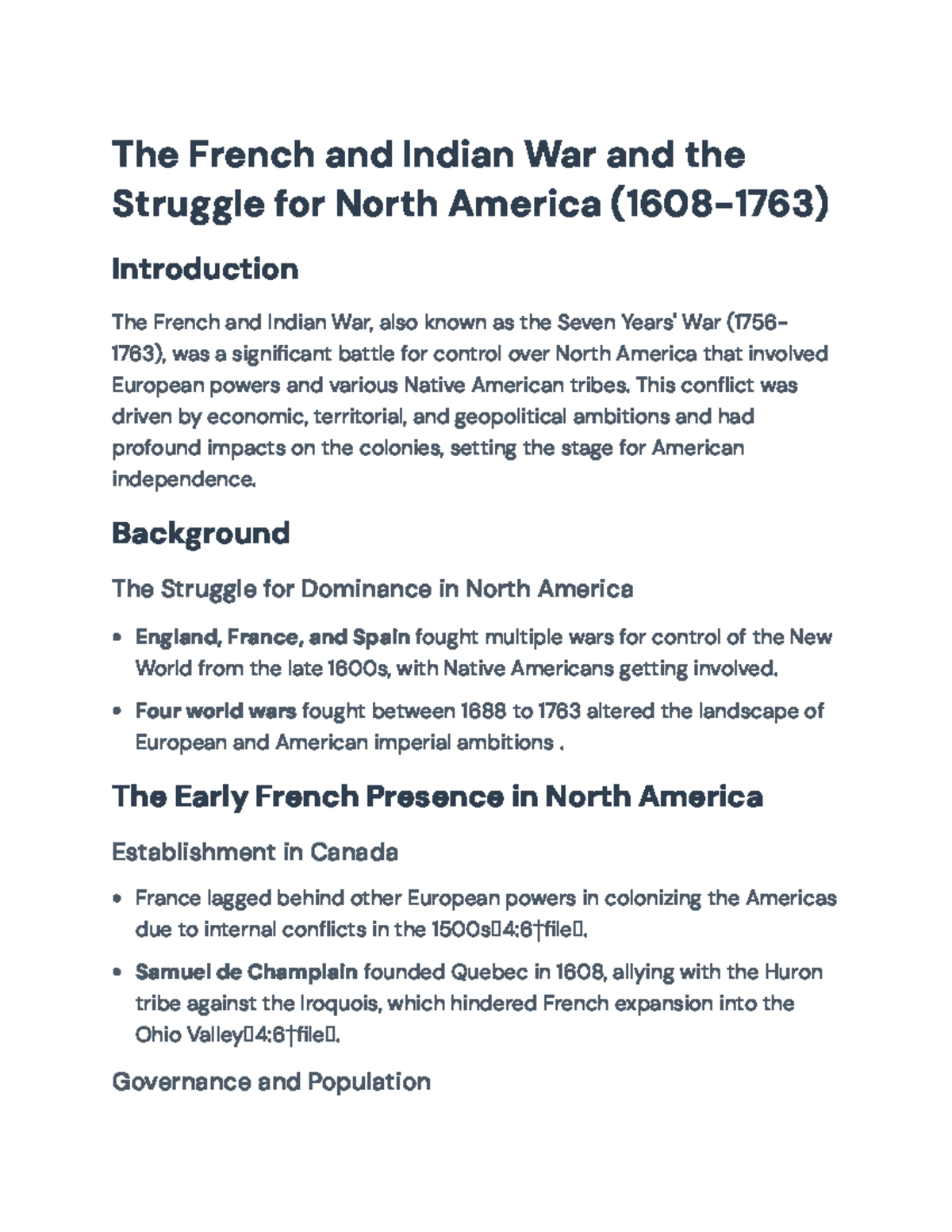 The French and Indian War: A Crucial Conflict in North America (1608 ...
