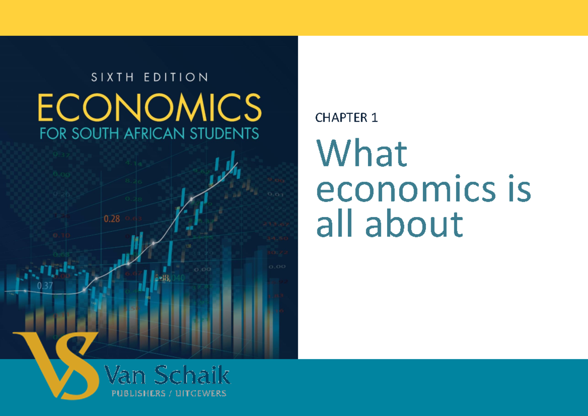 Chapter 1 - Overview of Economics Concepts & Theories - Studocu
