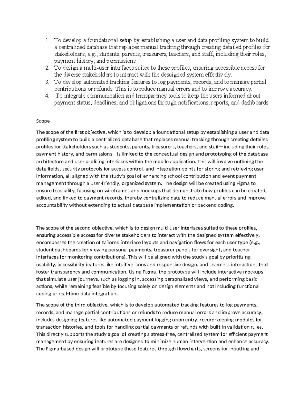 SD - Scope and Delimitation for Mobile App Prototype Design - Studocu