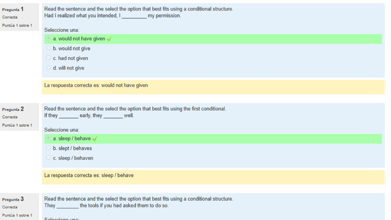 Assignment 3 Questionnaire U2: Conditional Structures and Answers - Studocu