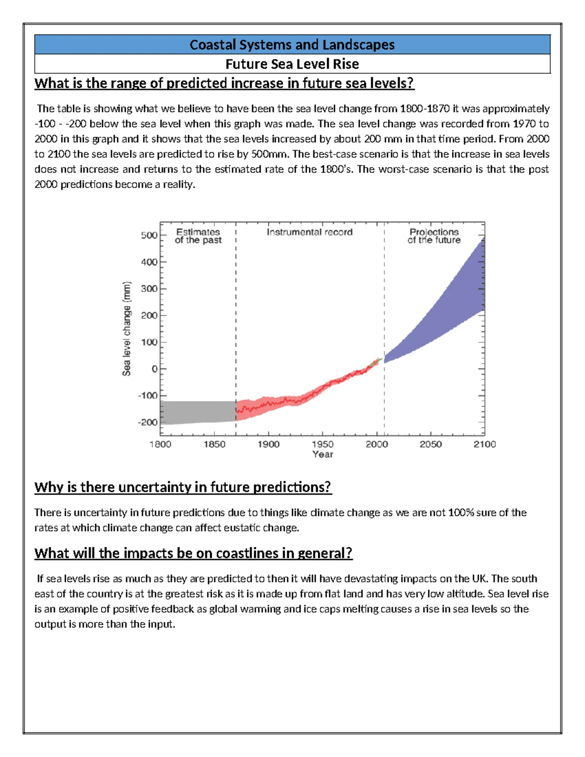 Case Study Lyme Regis - LYME REGIS - coastal management LOCATION: South ...