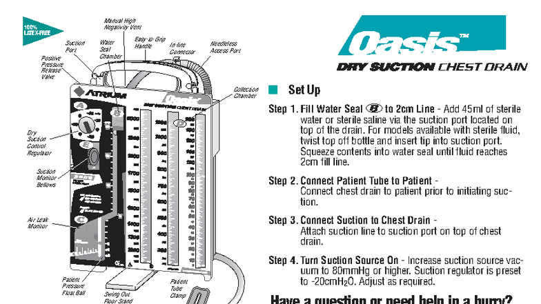 Atrium Medical Corporation Manual High Negativity Vent Setup Guide ...