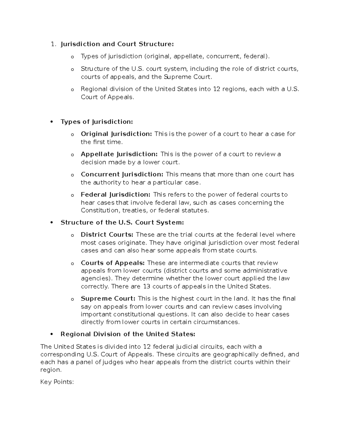 Judicial Branch Overview and Key Concepts (CIV 101: Unit 4) - 1 ...