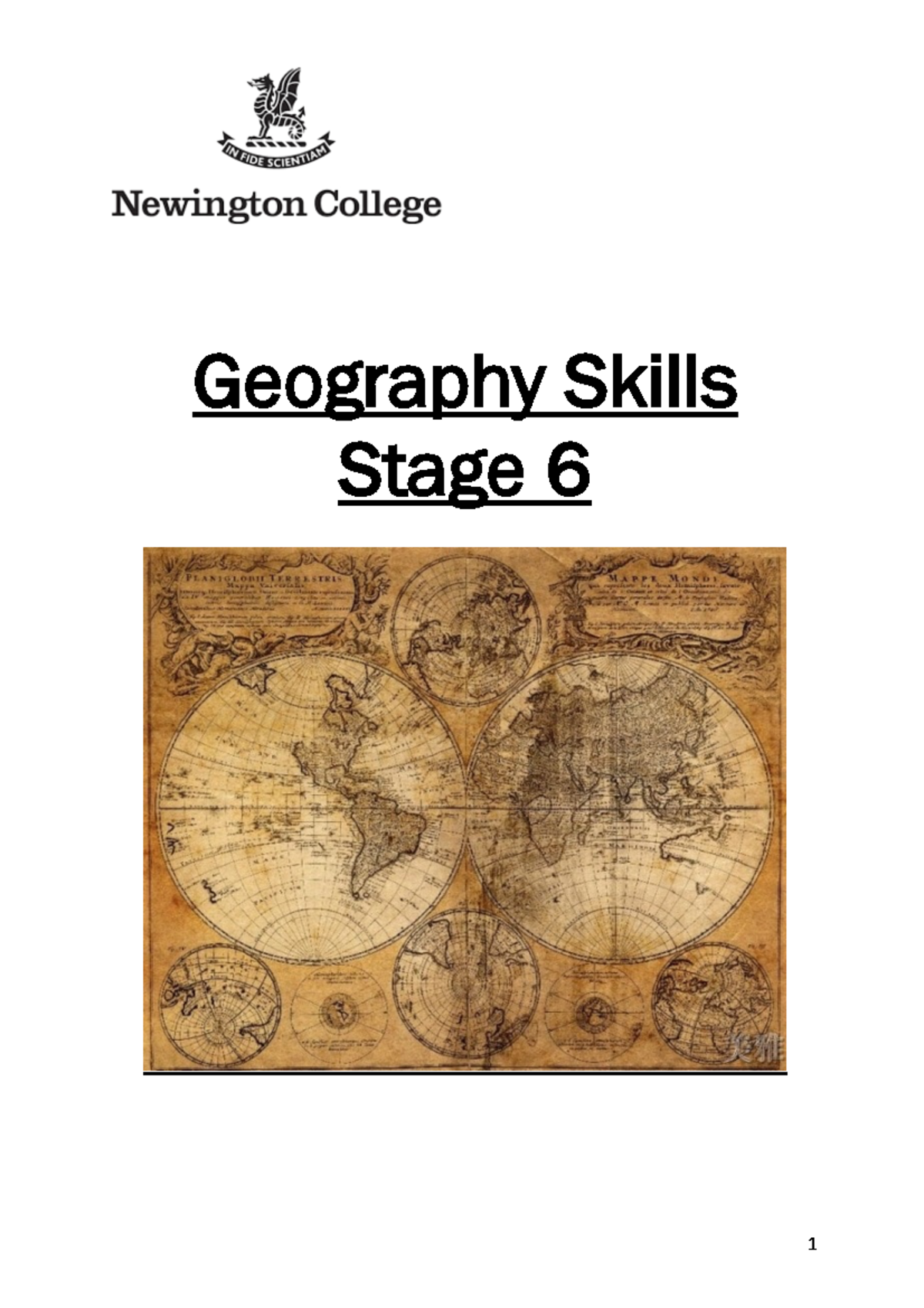 Stage 6 Geography Skills Guide: Extended Response & Map Types Analysis ...