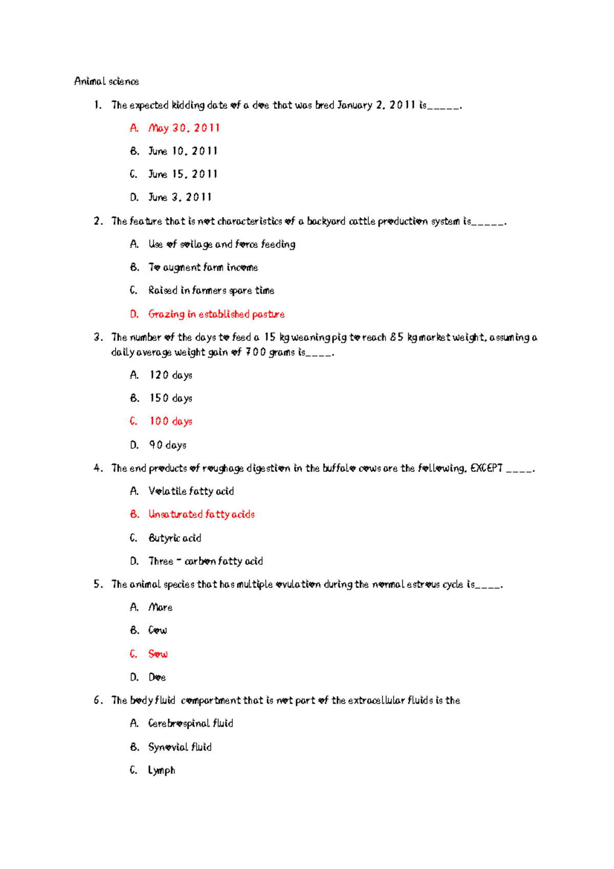 Animal Science 2019 LEA: Understanding Livestock Management and ...