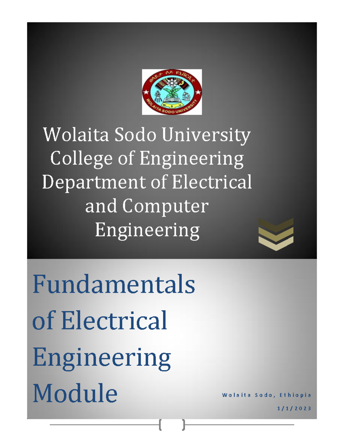 Fundamentals of Electrical Engineering (ECEG) Module Overview - Studocu