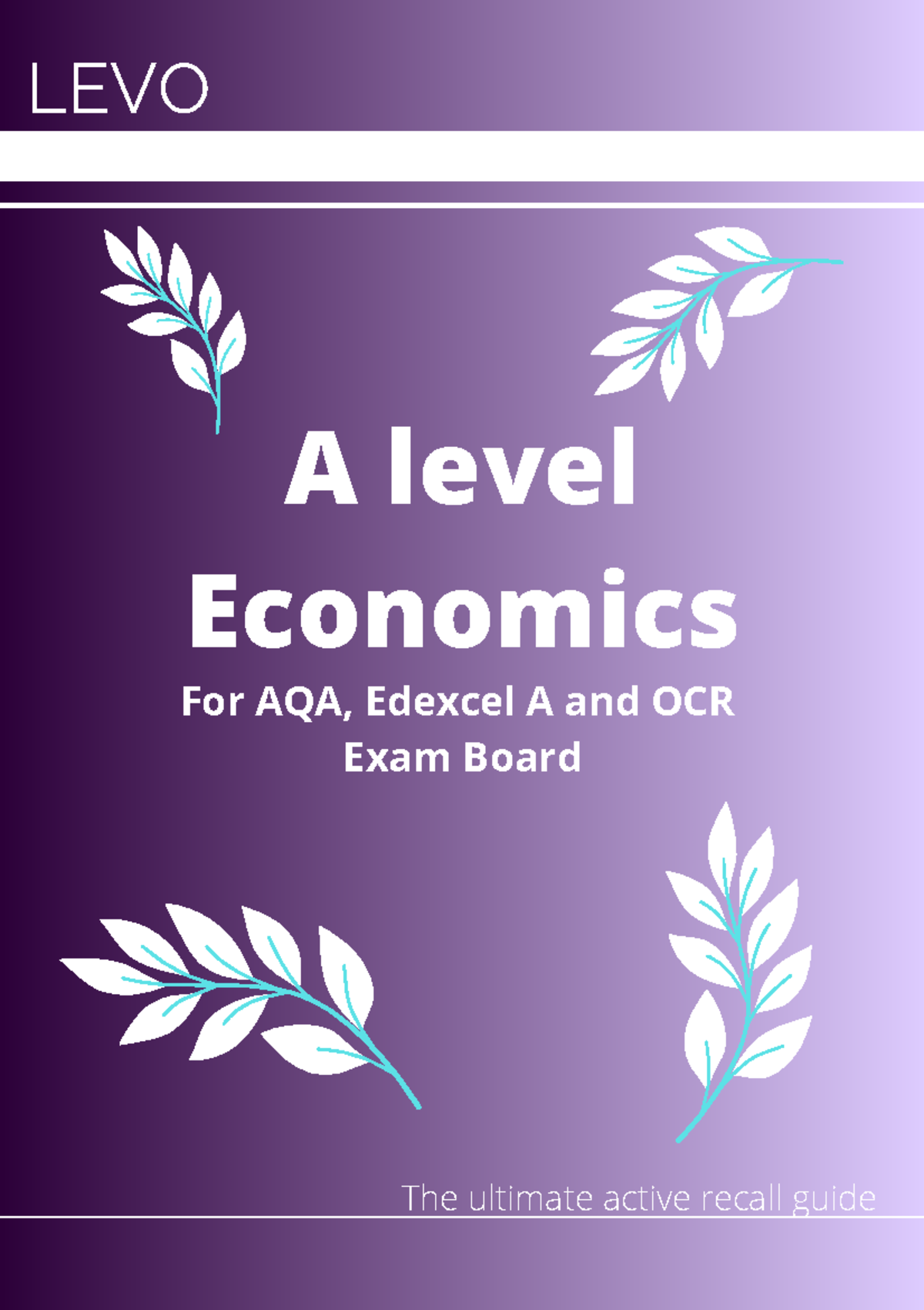 A Level Economics Active Recall Revision Guide (AQA, Edexcel, OCR ...