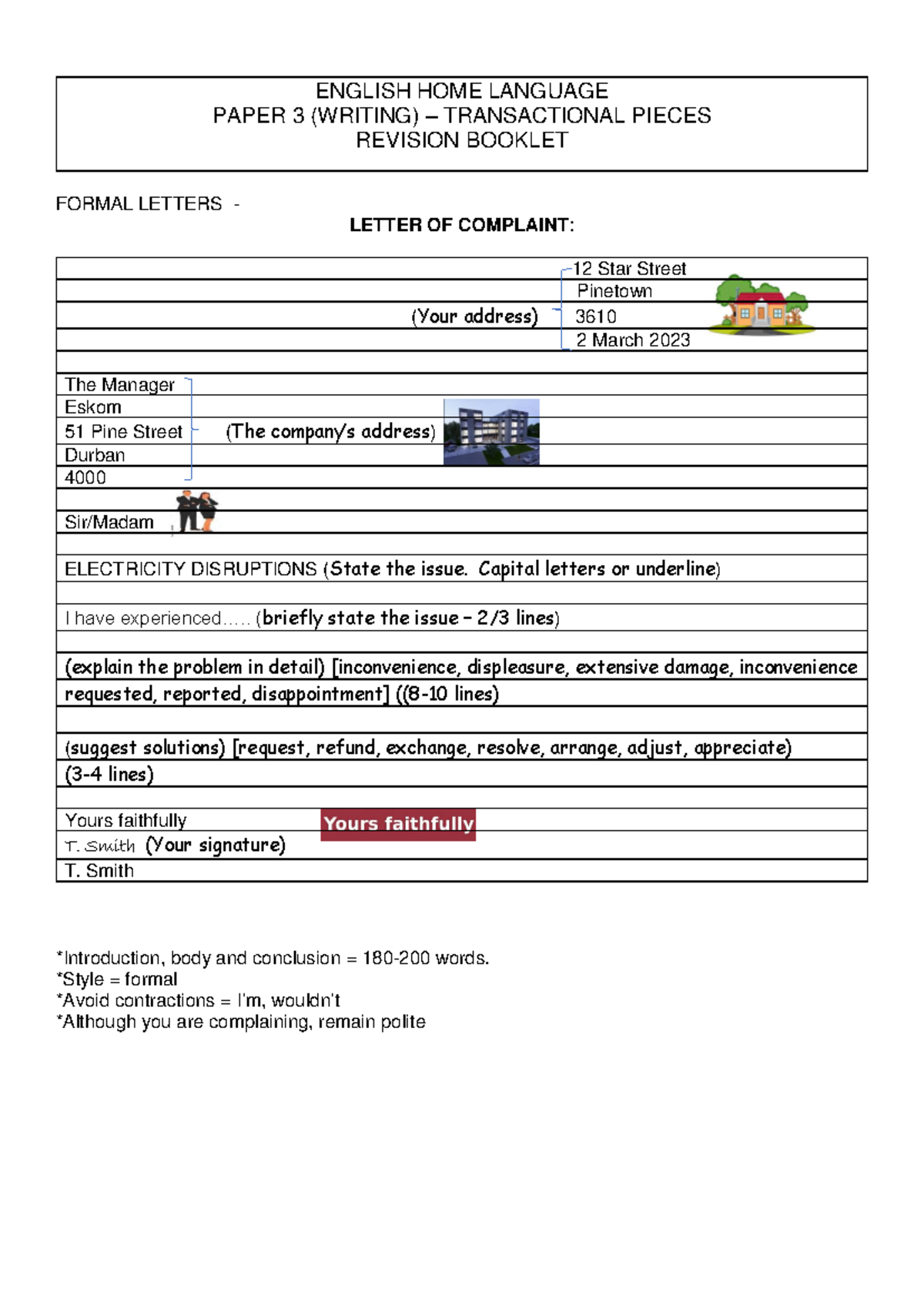 English HL Paper 3 Writing: Transactional Pieces Revision Guide - Studocu