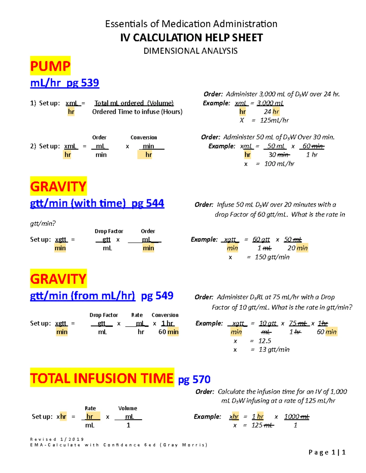 EMA CH 8 9 Practice Dosage Calculations - Chapter 8 Chapter Review ...