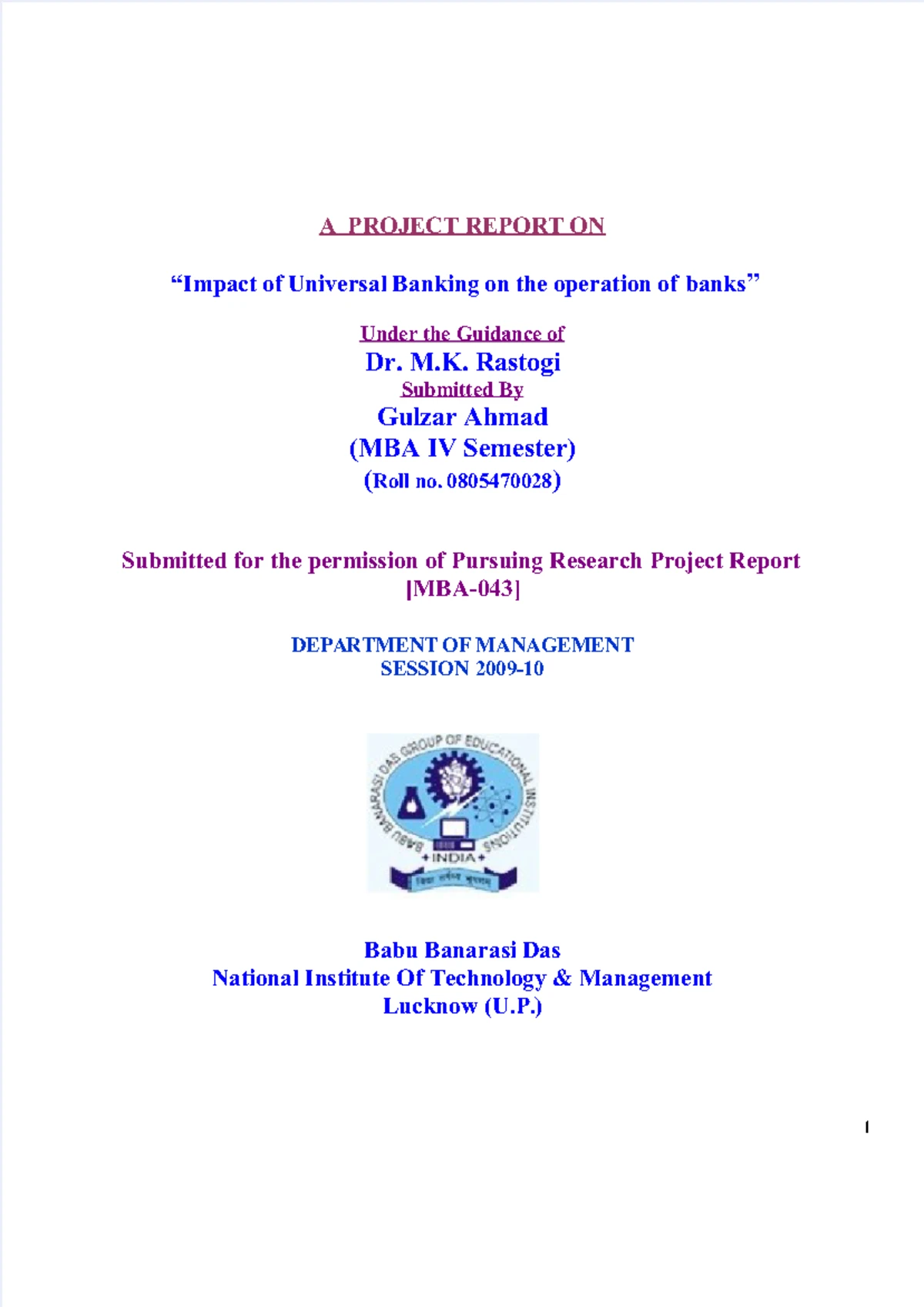 Merchant Banking IN INDI - PROJECT REPORT ON “MERCHANT BANKING IN INDIA ...
