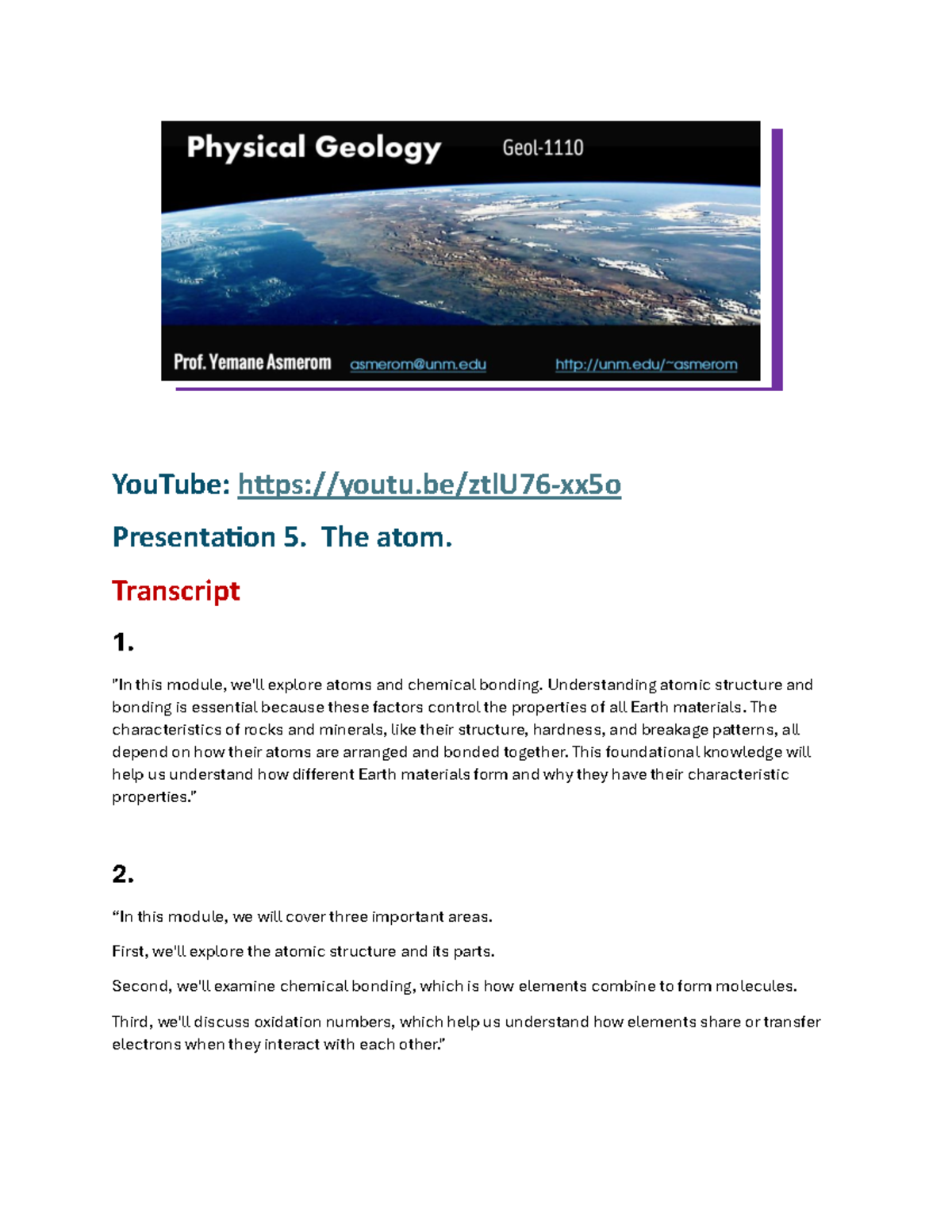 The Atom: Understanding Structure & Bonding - Study Notes - Studocu