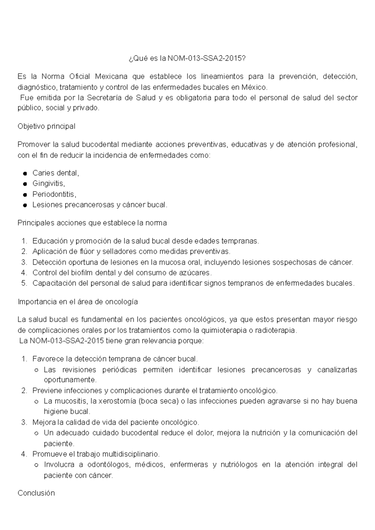 NOM-013-SSA2-2015: Prevención y Control de Enfermedades Bucales en ...