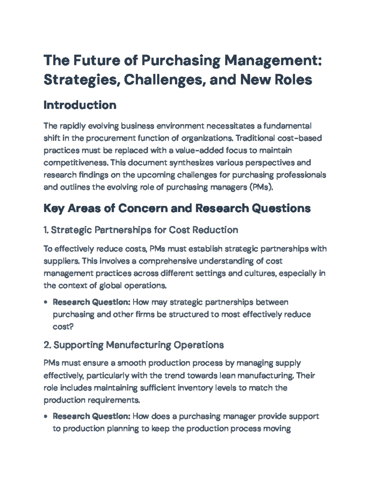 The Future of Purchasing Management: Strategies & Challenges (PM 2023 ...
