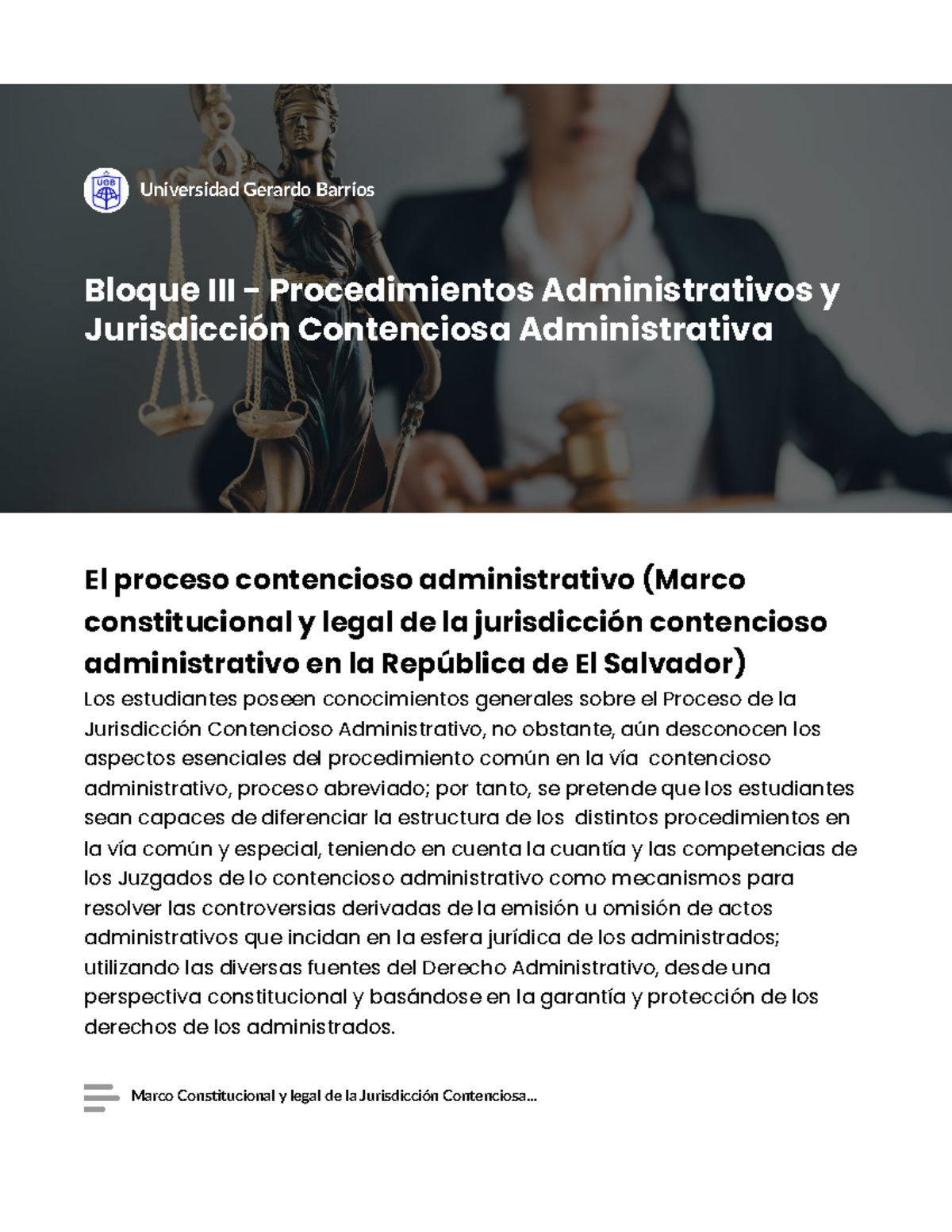 Bloque III: Procedimientos Administrativos y Jurisdicción Contenciosa ...