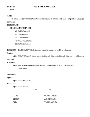 dbms - cs3492 - Studocu