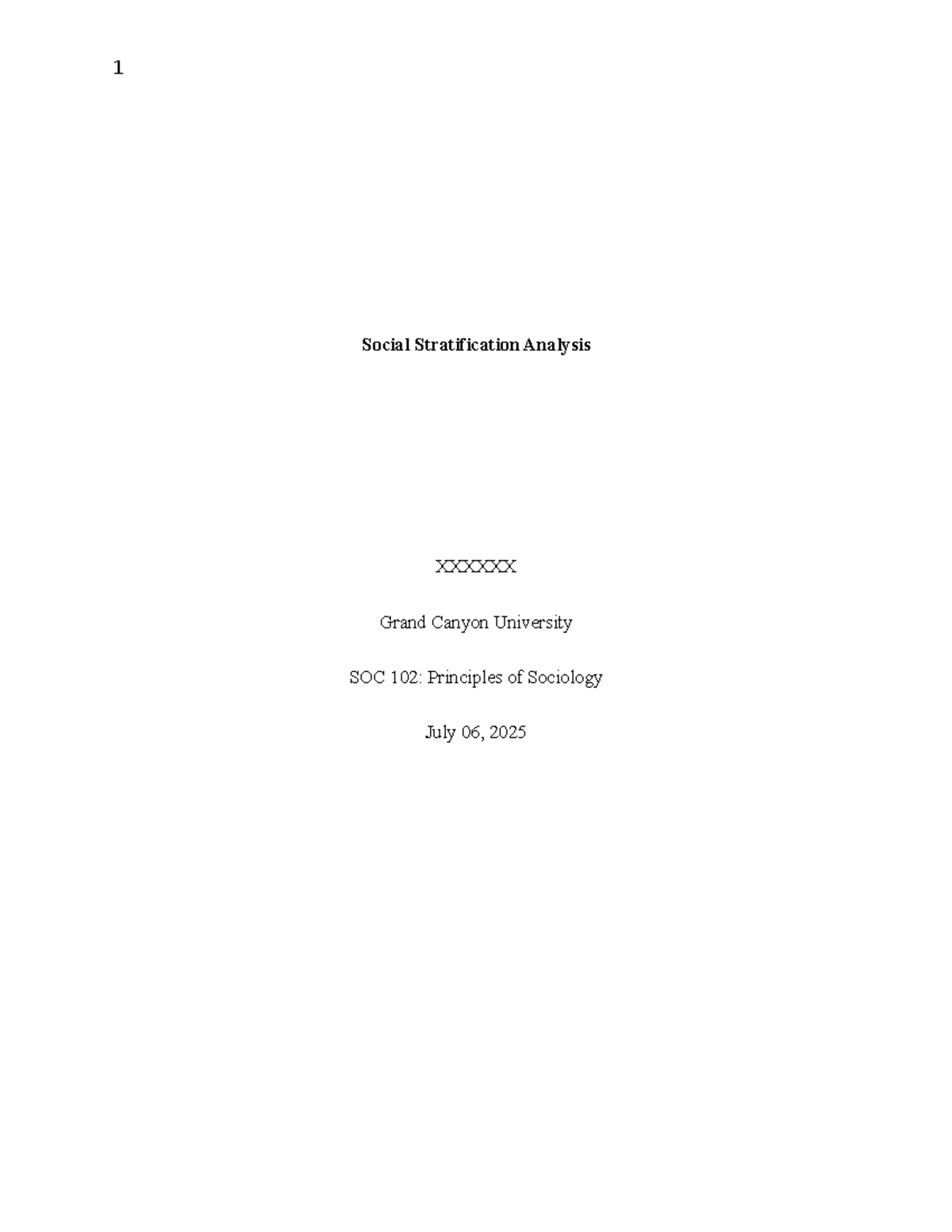 SOC 102: Social Stratification Analysis and Racial SES Comparison - Studocu