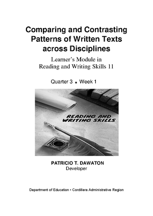 Lesson PLAN IN Reading AND Writing Skill properties of a well written ...