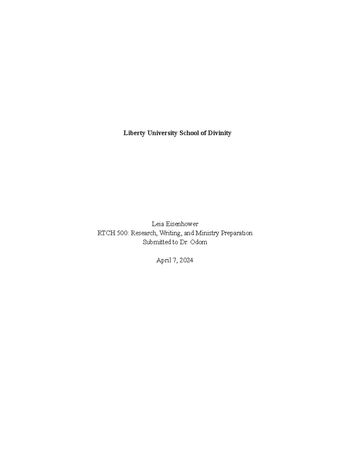 Research Paper - RTCH-500: The Significance of Psalms in Christian ...
