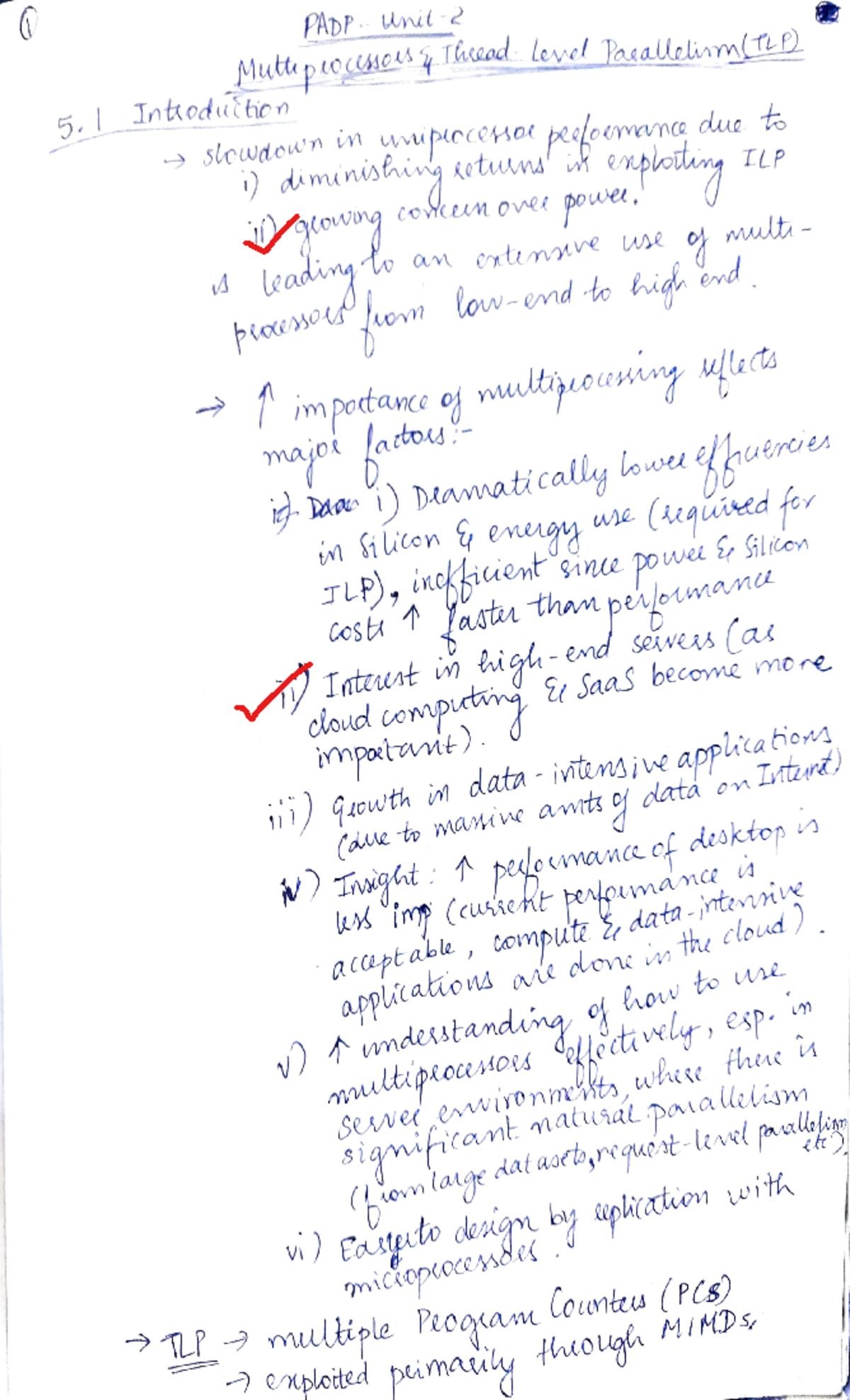 1. PADP Unit 2 Notes by Srishti - 1 PADP unit Muttiprocessors Thread ...