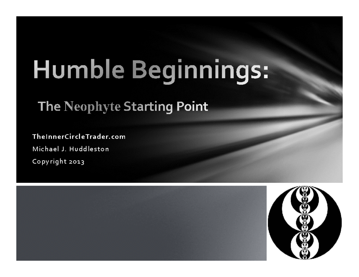 552438117 The Inner Circle Trader com Michael J Huddleston Copyright ...